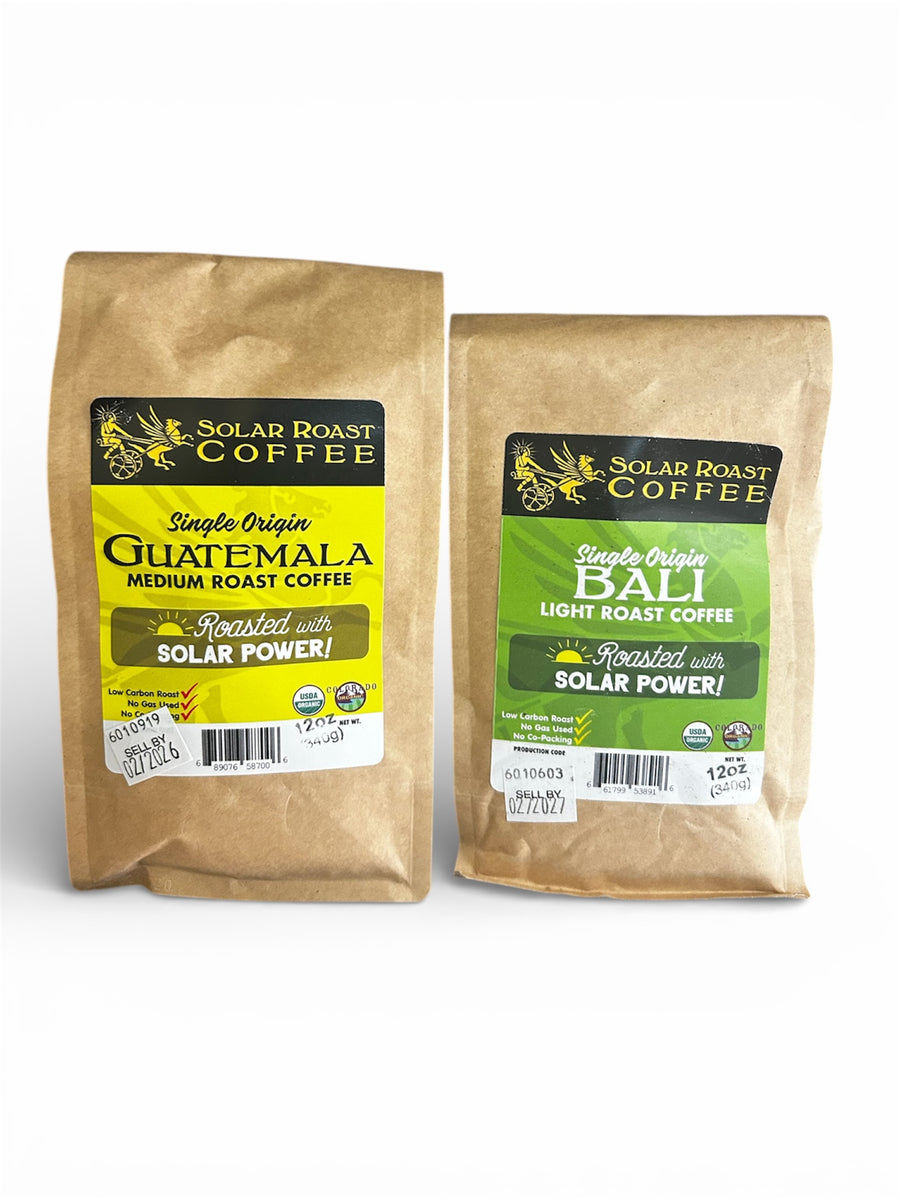 Two 12oz bags for $30.00 – Solar Roast Coffee