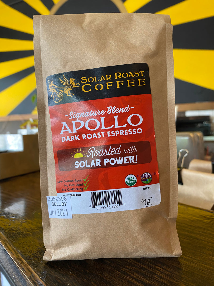 Solar Roast Organic Apollo Espresso Blend - Dark Roast – Solar Roast Coffee