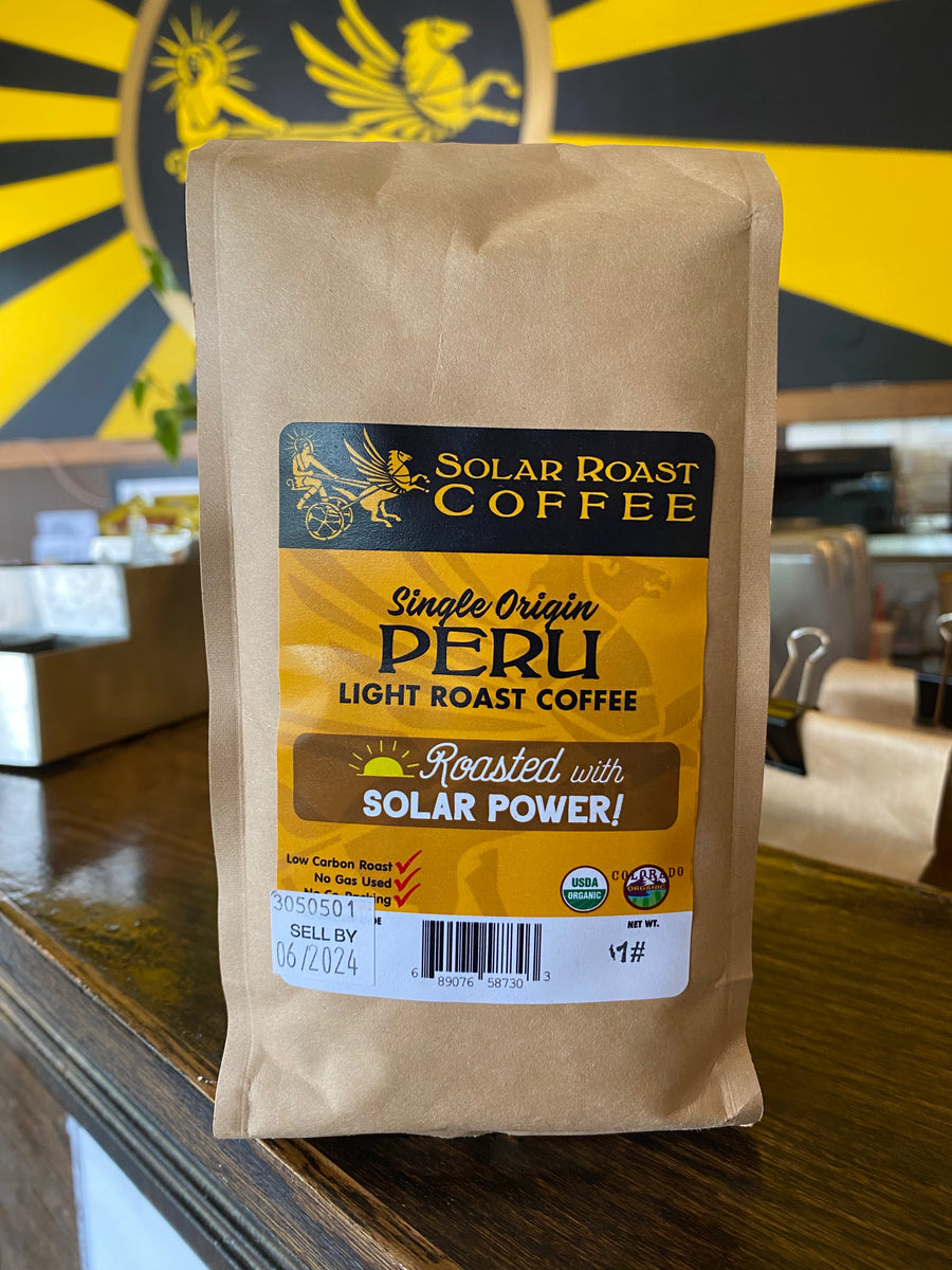 Solar Roast Peru Organic Coffee - Light Roast – Solar Roast Coffee